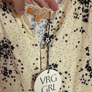 Vrg Grl | Tops | Vrg Grl Love Language Button Front Top In Bloom | Poshmark